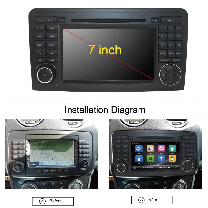 Mercedes Benz Car Radio Dvd Bluetooth Navigation , Mercedes Gl Dvd ...